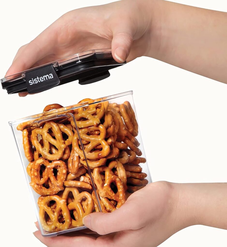 Sistema Ultra Tritan Airtight Pantry Storage Container | 920 ml Square Food Storage Container ...