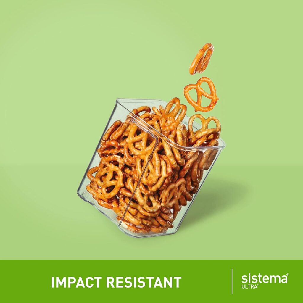 Sistema Ultra Tritan Airtight Pantry Storage Container | 920 ml Square Food Storage Container ...