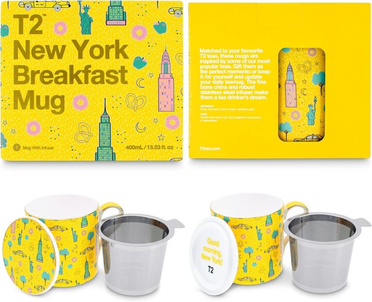 T2 Tea Iconic Mug with Infuser, Sleep Tight | Chef Toolbox