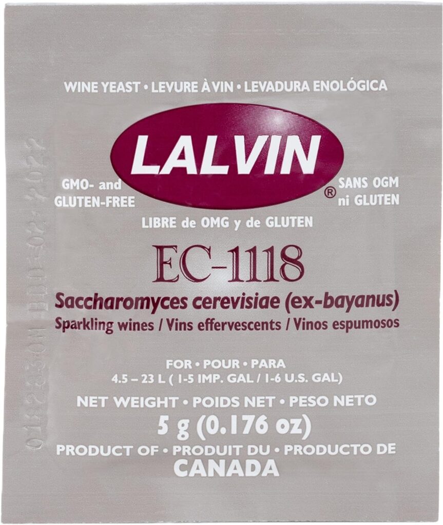 Lalvin EC-1118 Wine Yeast (10 Pack) - Champagne Yeast - Make Wine Cider Mead Kombucha at Home ...